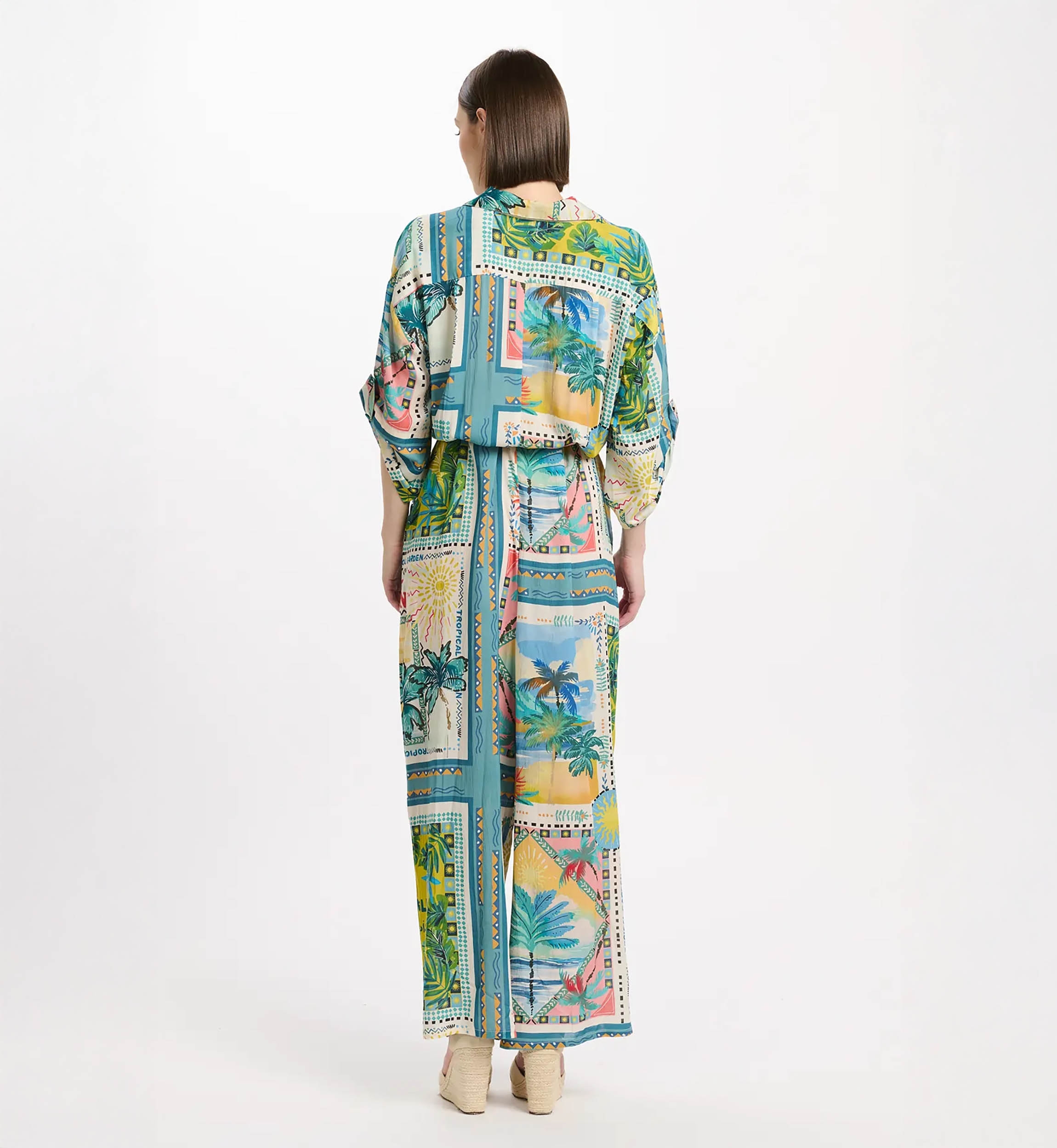 Swan Caftan - Tropical Modal | Miss June Paris